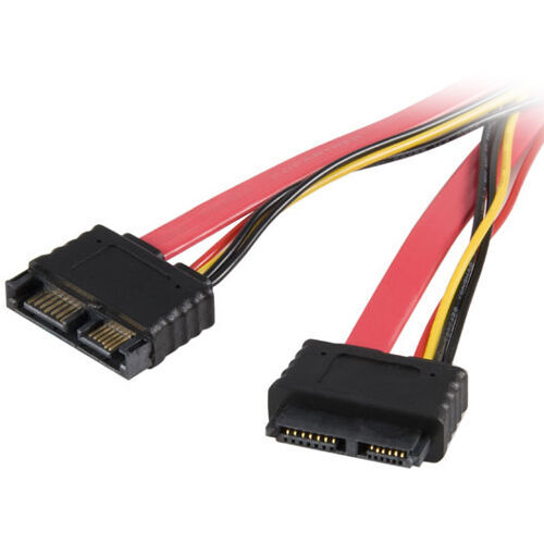 StarTech.com 20in Slimline SATA Extension Cable - First End: 1 x SATA ...