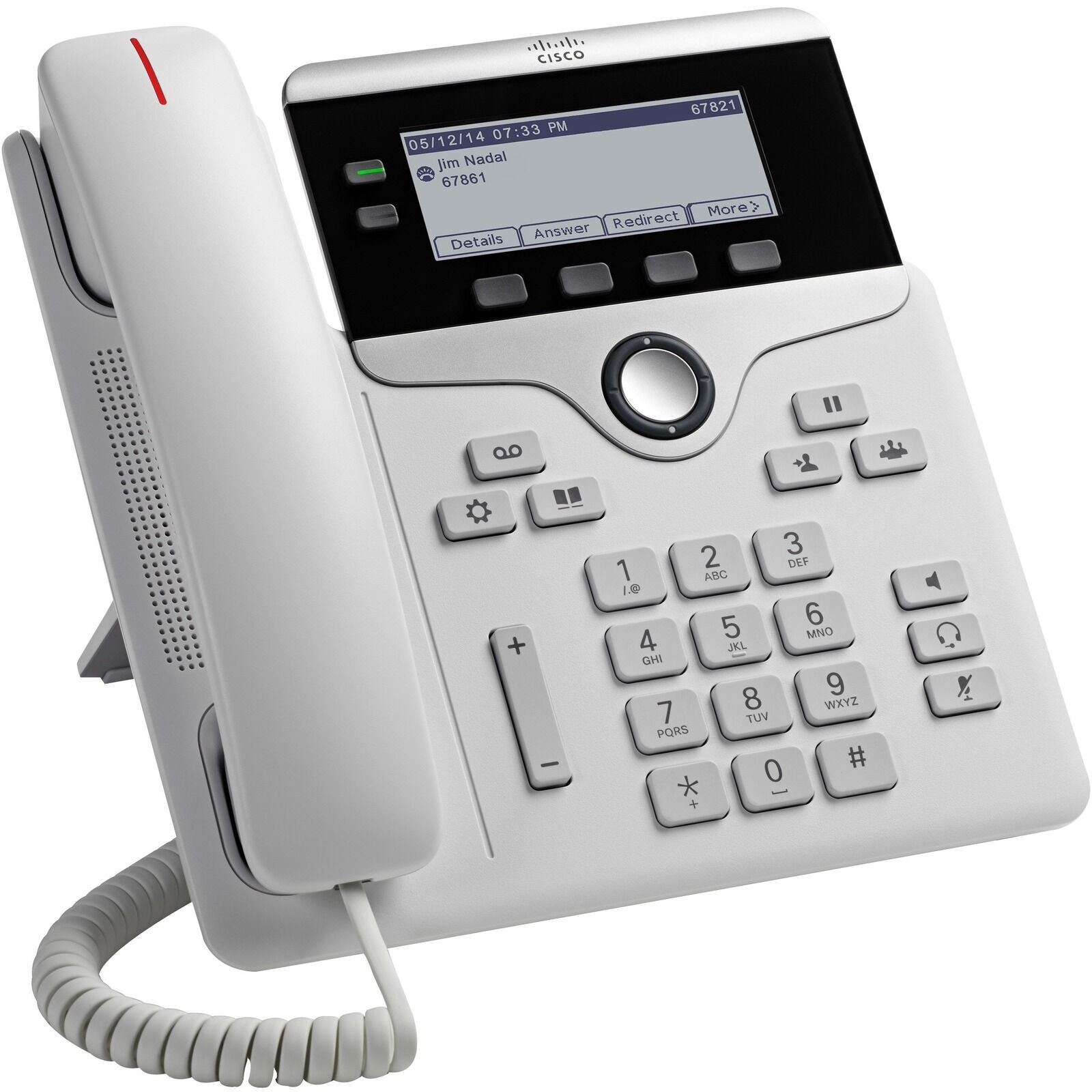 Cisco 7821 IP Phone - Corded - Wall Mountable, Desktop - White - 2 x ...
