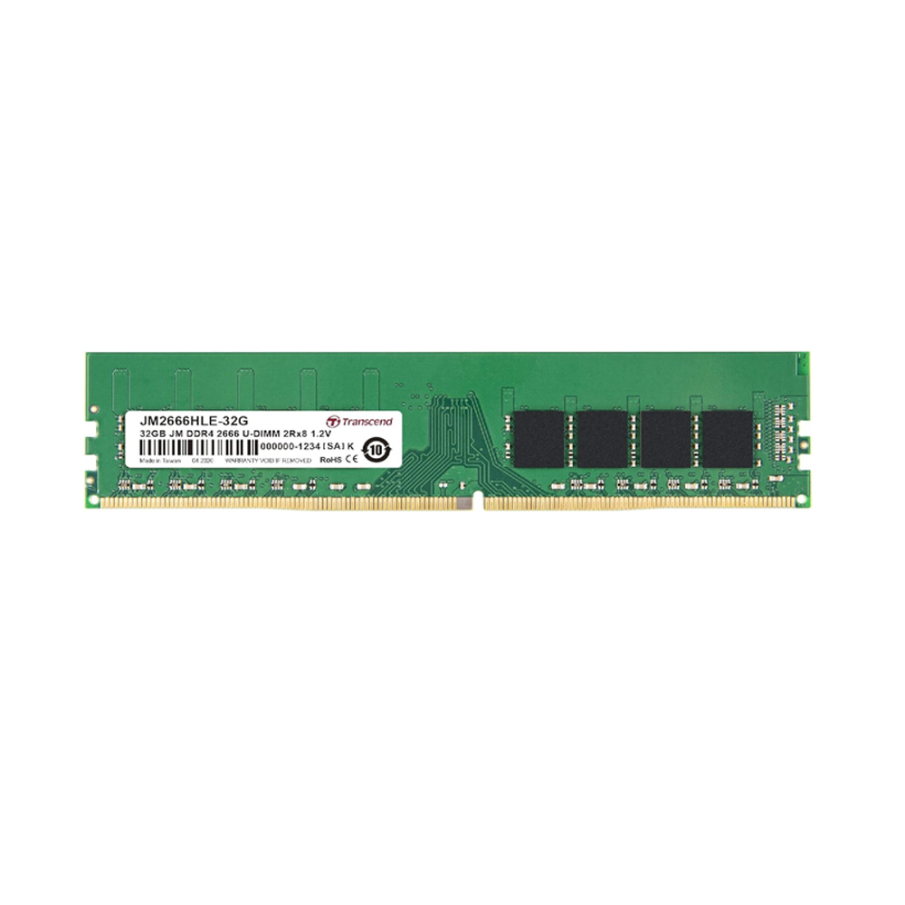Transcend JetRAM RAM Module for Desktop PC, Server - 32 GB (1 x 32GB) - DDR4-2666/PC4-21300 DDR4 SDR
