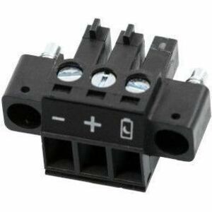 AXIS Data Connector - 10 Pack - 3-Pin Terminal Block - Female - Black