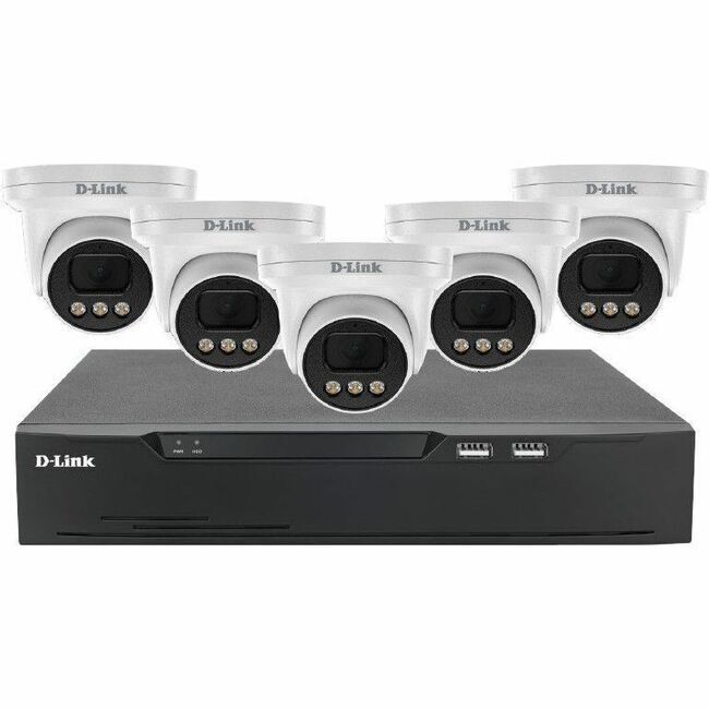 Vigilance Surveillance Kit with 8CH NVR and Five 8MP Turret Cameras 4TB ...