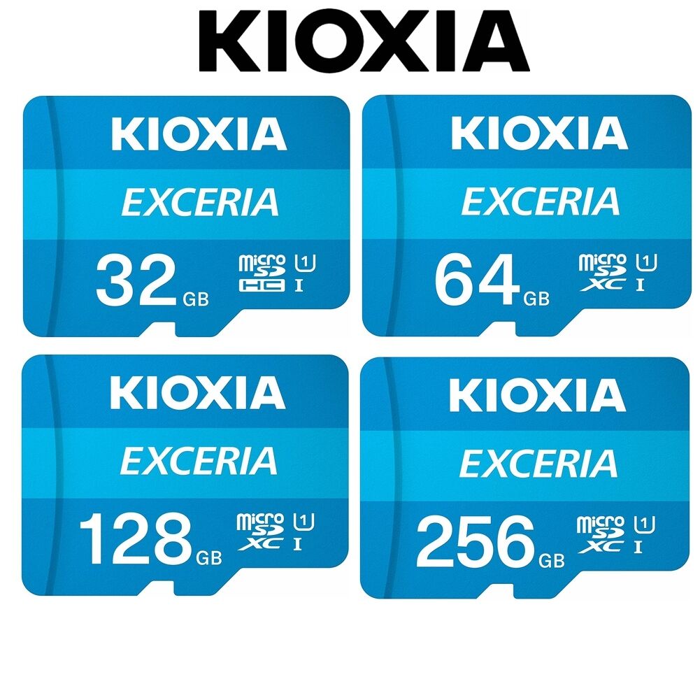Micro SD KIOXIA EXCERIA 16GB 32GB 64GB 128GB 256GB Class 10 U1 Mobile Smart Phone Tablet Memory car