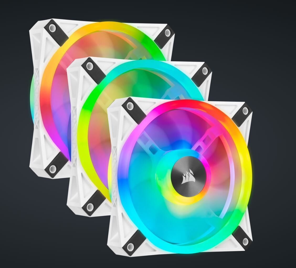 Buy Your Corsair QL120 RGB White Triple Fan Kit Today!