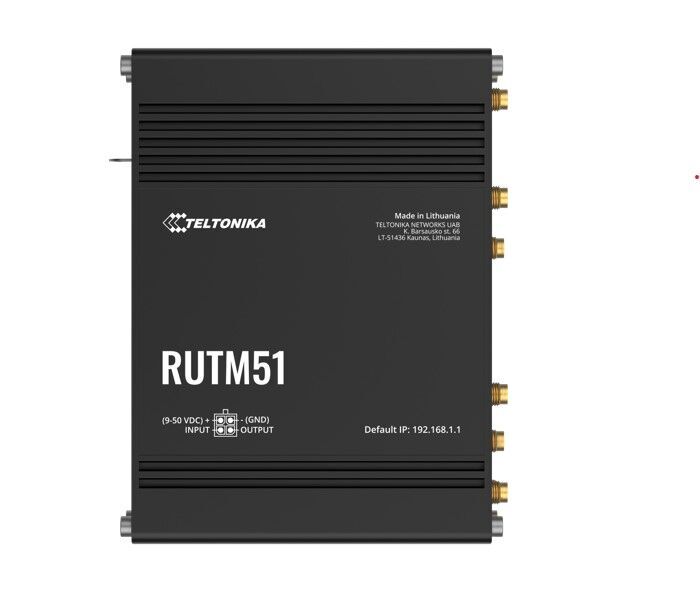 Teltonika RUTM51 Industrial 5G Router, 5G dual SIM cellular, 5 Gigabit ...