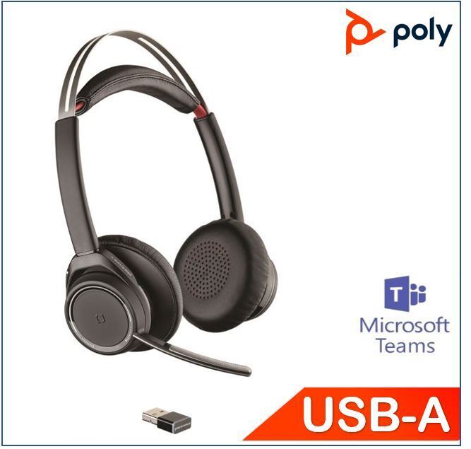 Plantronics/Poly B825-M Voyager Focus UC headset, Teams certified, up ...