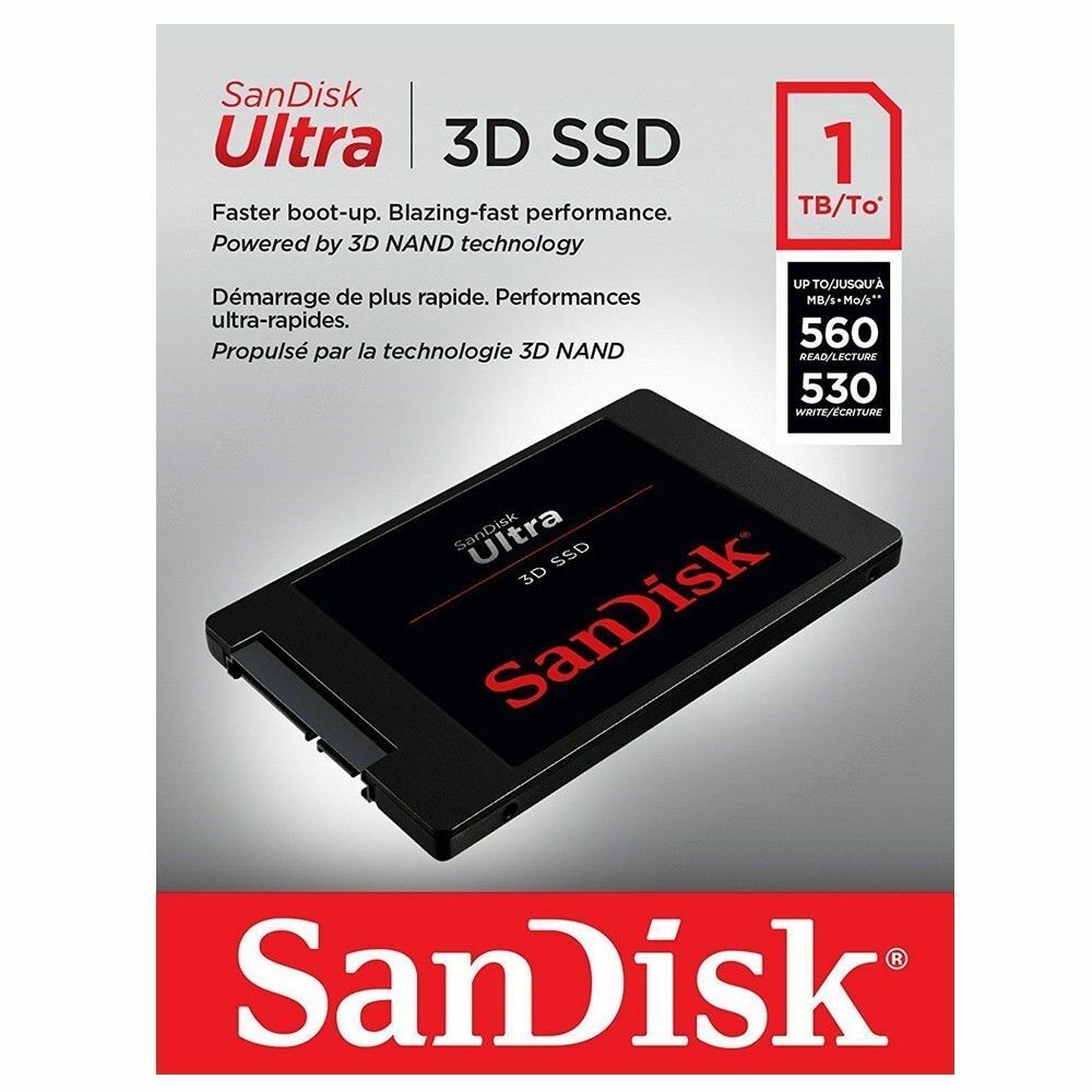 Sandisk SSD 1TB Ultra 3D Internal Solid State Drive Laptop 2 5 3D Nand Sandisk SSD 1TB Ultra 3D Internal Solid State Drive Laptop 2 5 3D Nand