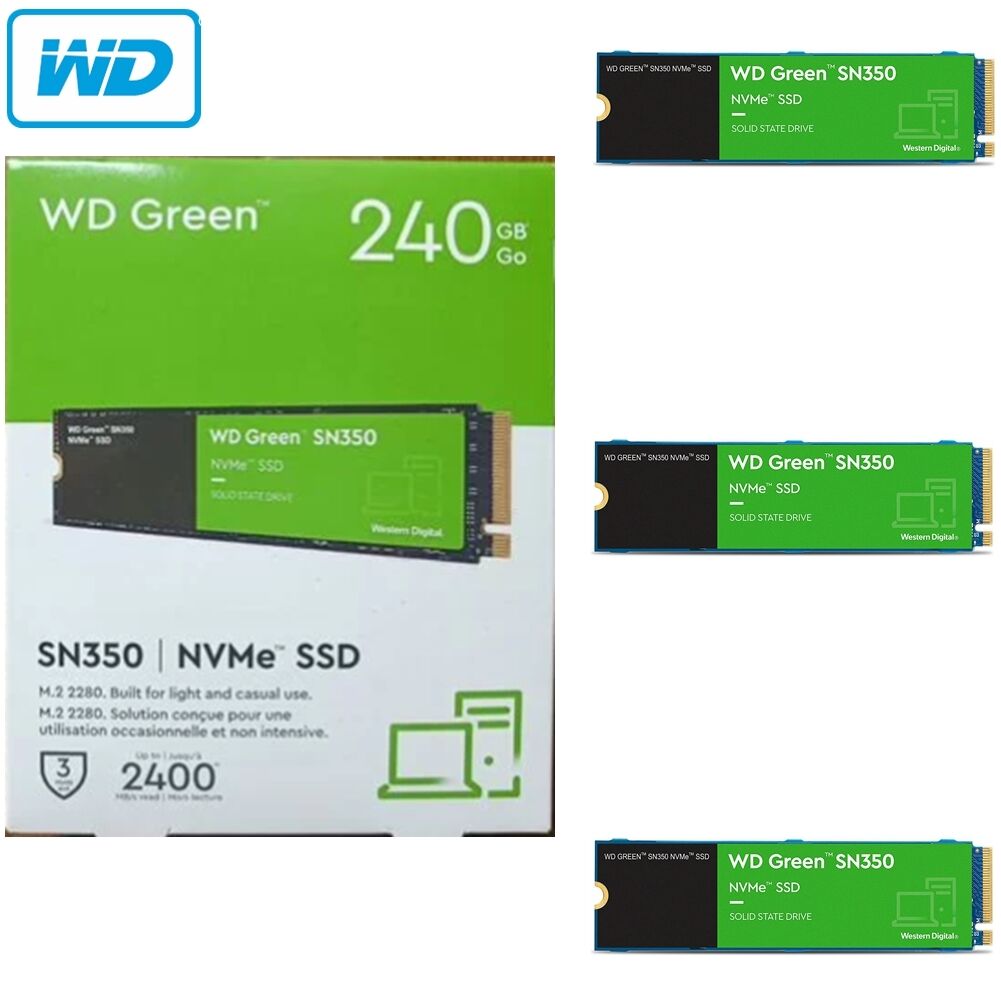 SSD WD Green SN350 240GB 480GB 960GB M.2 2280 NVMe Internal Solid State ...