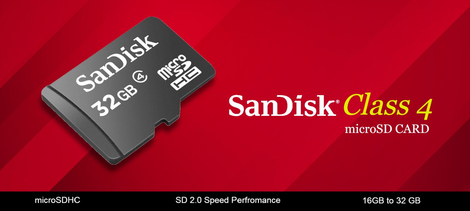 Micro SD Card SanDisk Class 4 16GB Camera Tab PC Memory Card SDQM-016G